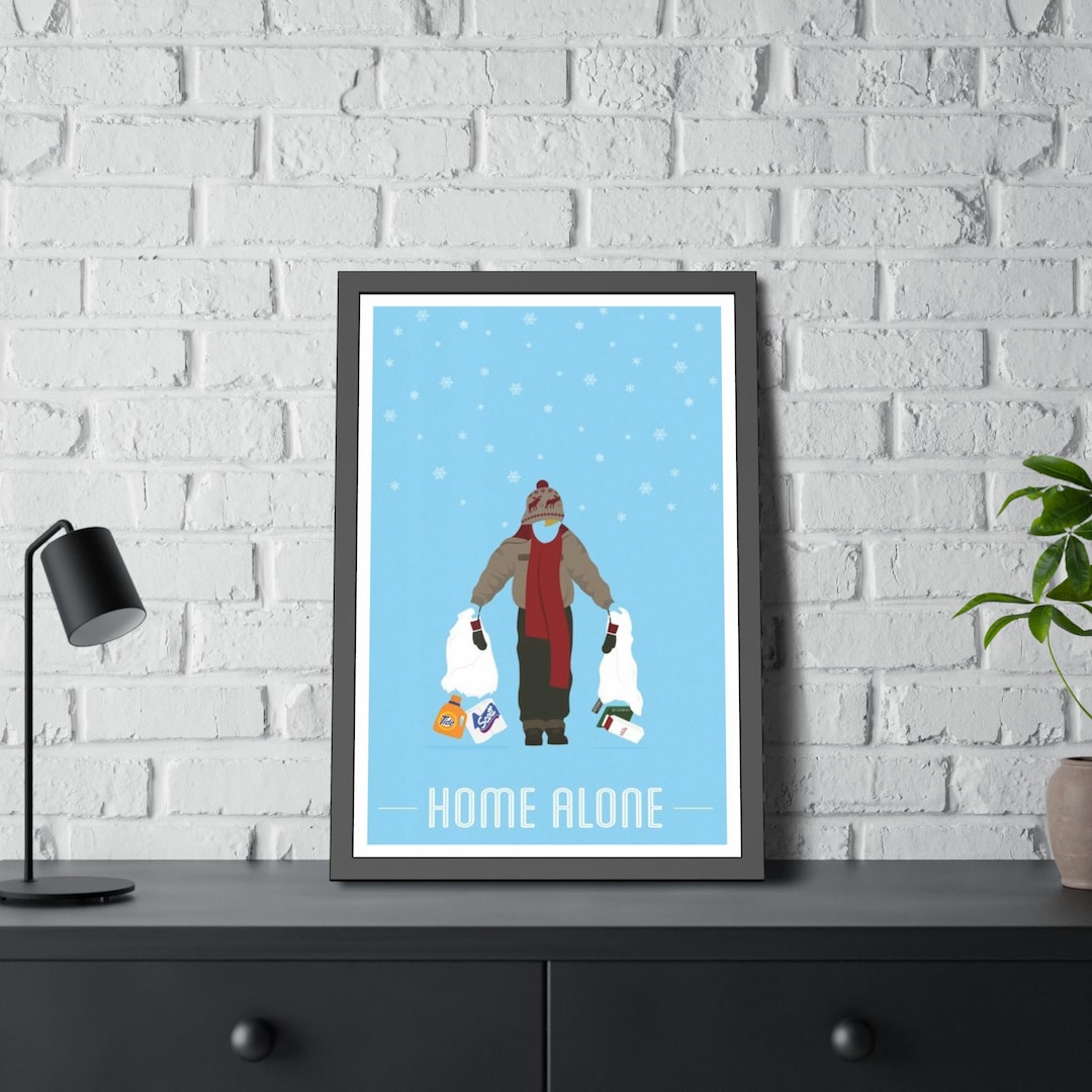 Home Alone Minimalist Movie Poster Art Print Custom Movie Wall Art ...
