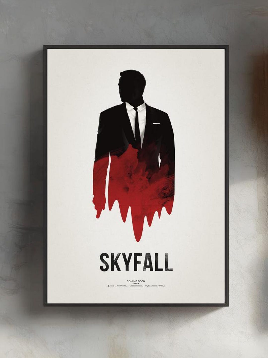 Skyfall 007 Minimalist Movie Poster Art Print Custom Movie Wall Art ...