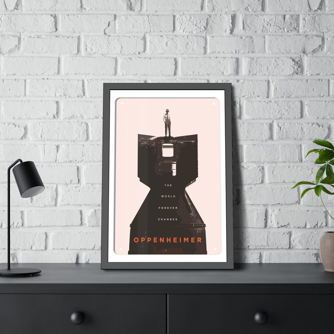Oppenheimer Minimalist Movie Poster Art Print Custom Movie Wall Art ...