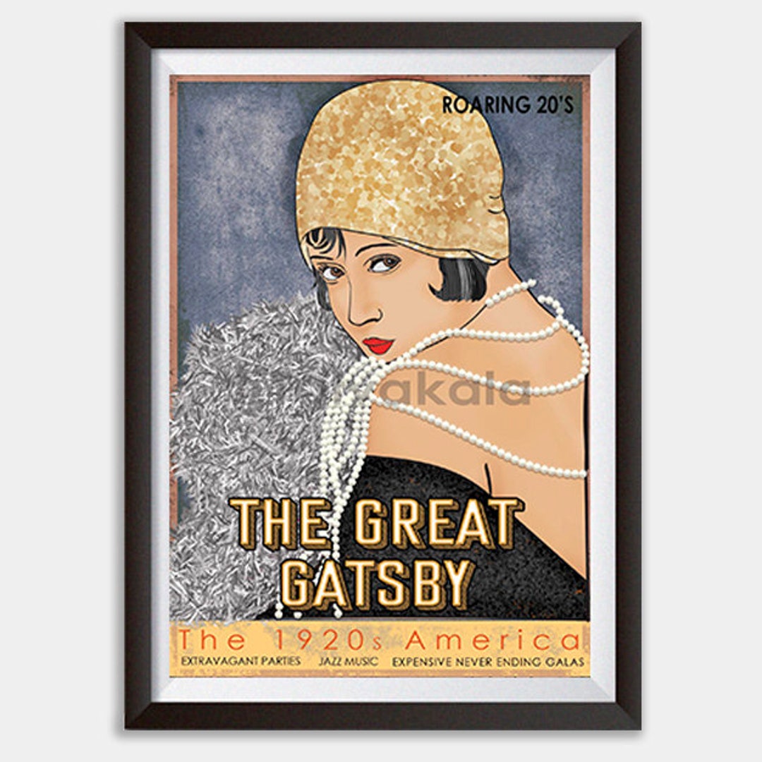 Vintage Americas SVG Poster Art for Bedroom Decor 1920s Wall Hanging ...