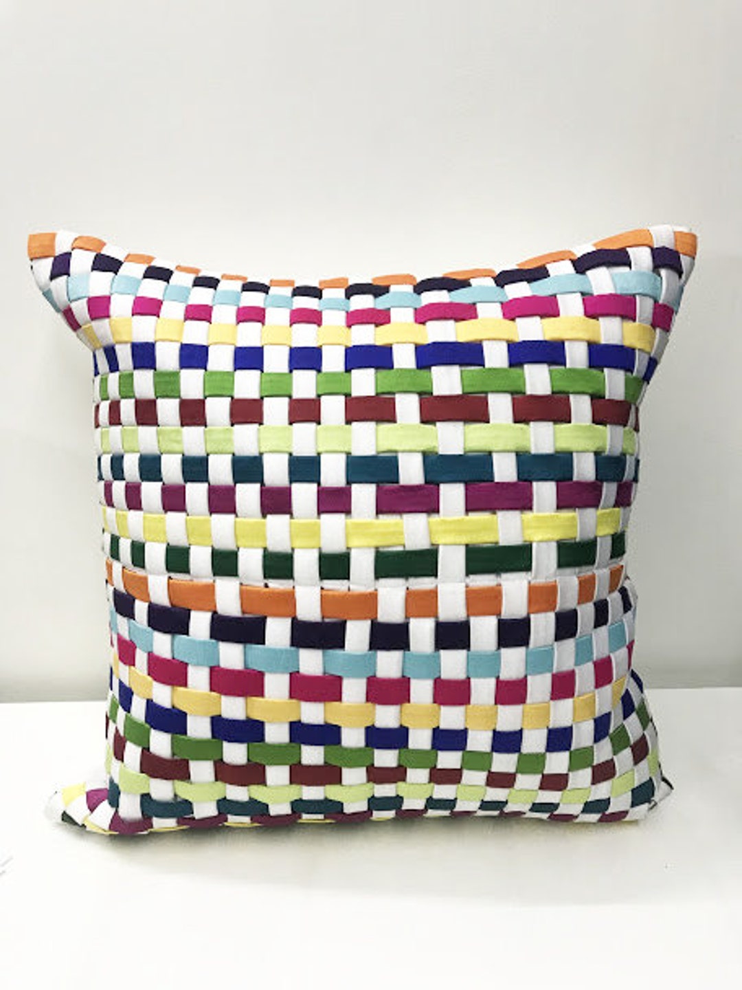 Color Block Cushion Throw Pillow Covers | Moroccan, Striped, and ...