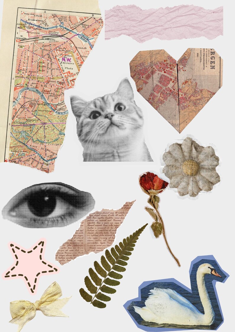 Digital Scrapbook Sticker Kit - Etsy