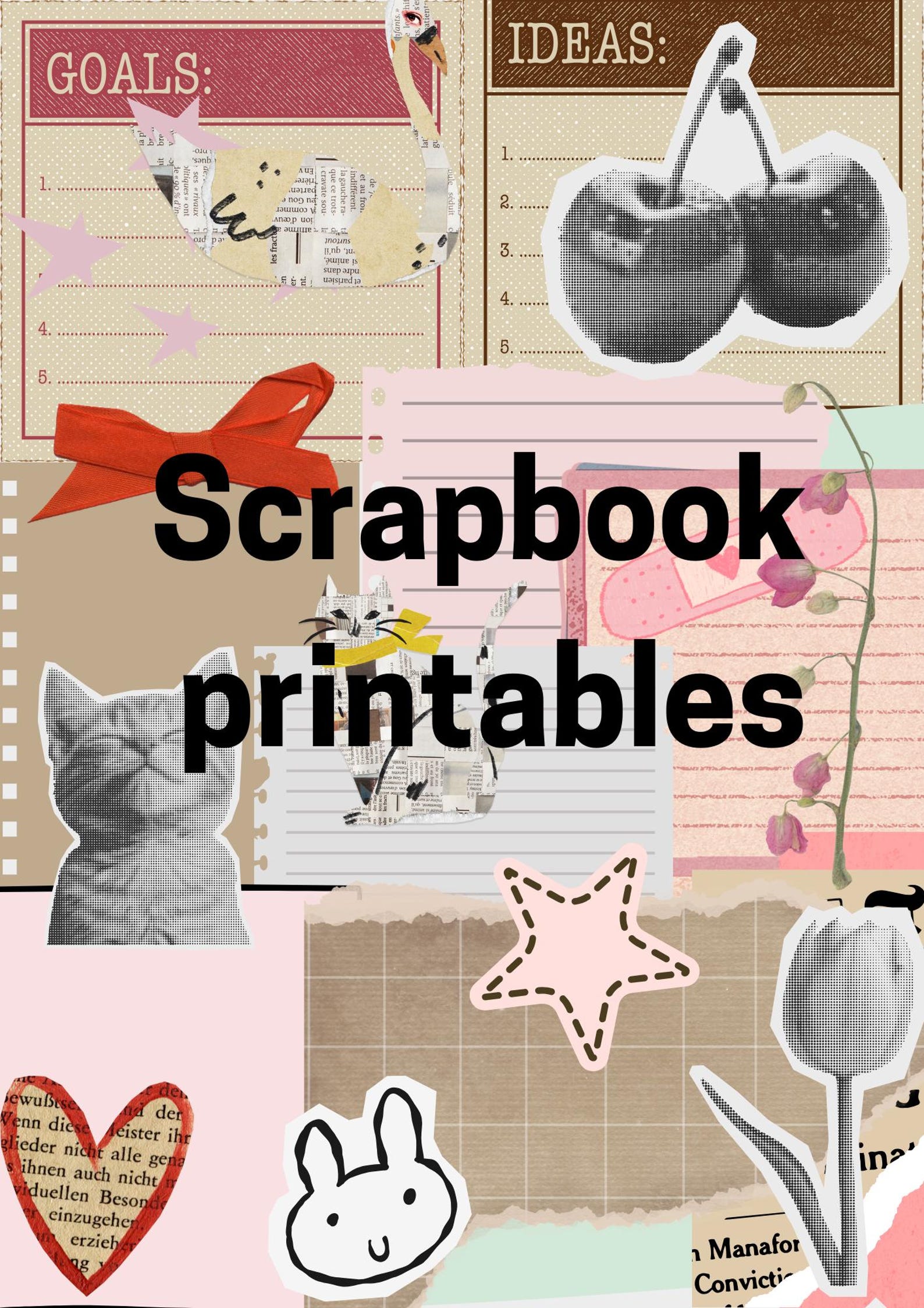 Digital Scrapbook Sticker Kit - Etsy