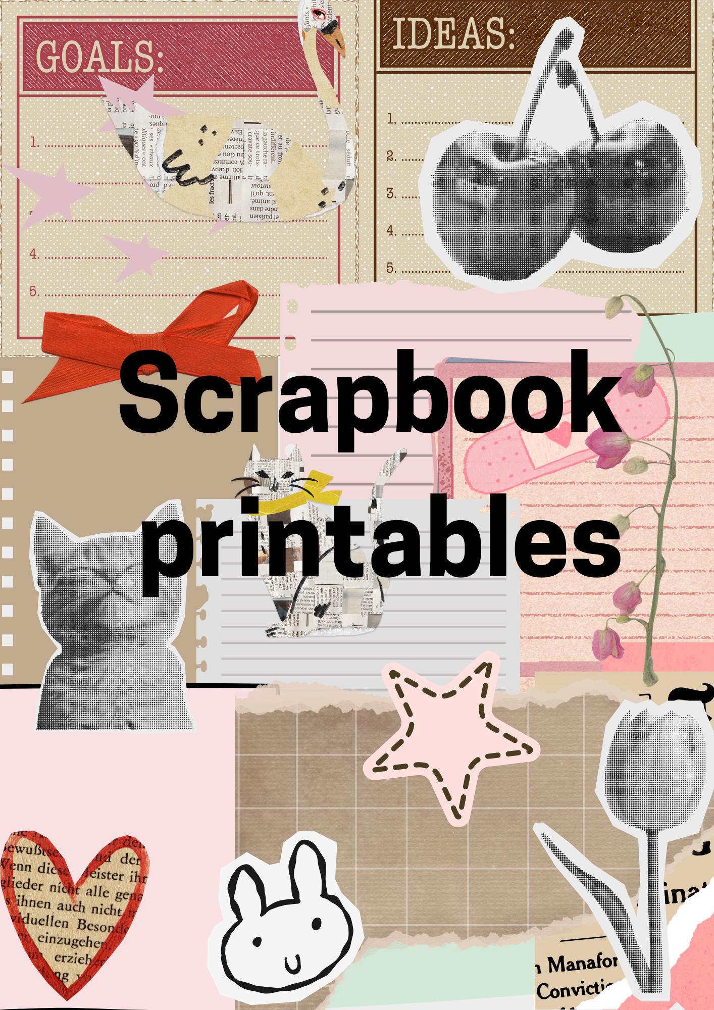 Digital Scrapbook Sticker Kit - Etsy