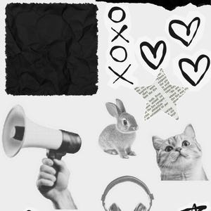 Digital Scrapbook Sticker Kit - Etsy