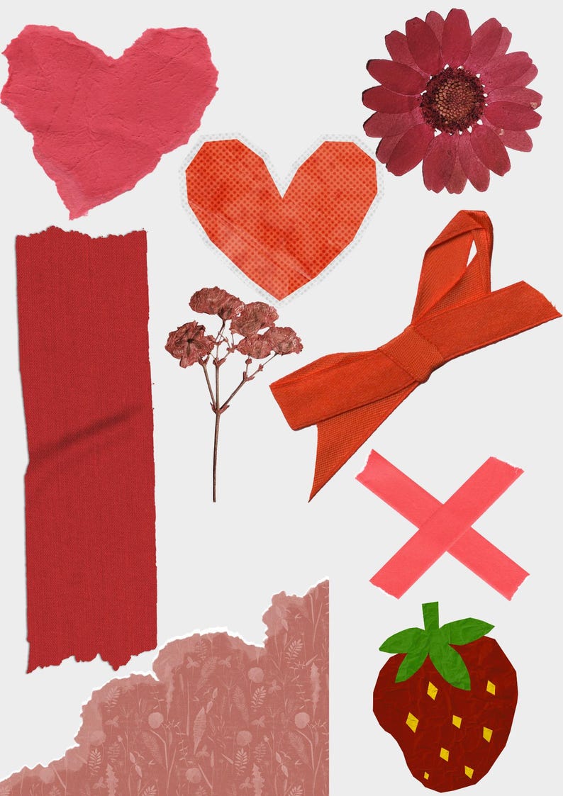 Digital Scrapbook Sticker Kit - Etsy