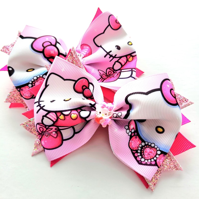 Hello Kittys Hair Bow - Etsy