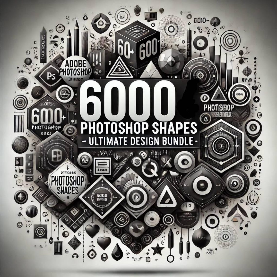 6,000 High-quality Adobe Photoshop Shapes – Ultimate Collection for ...