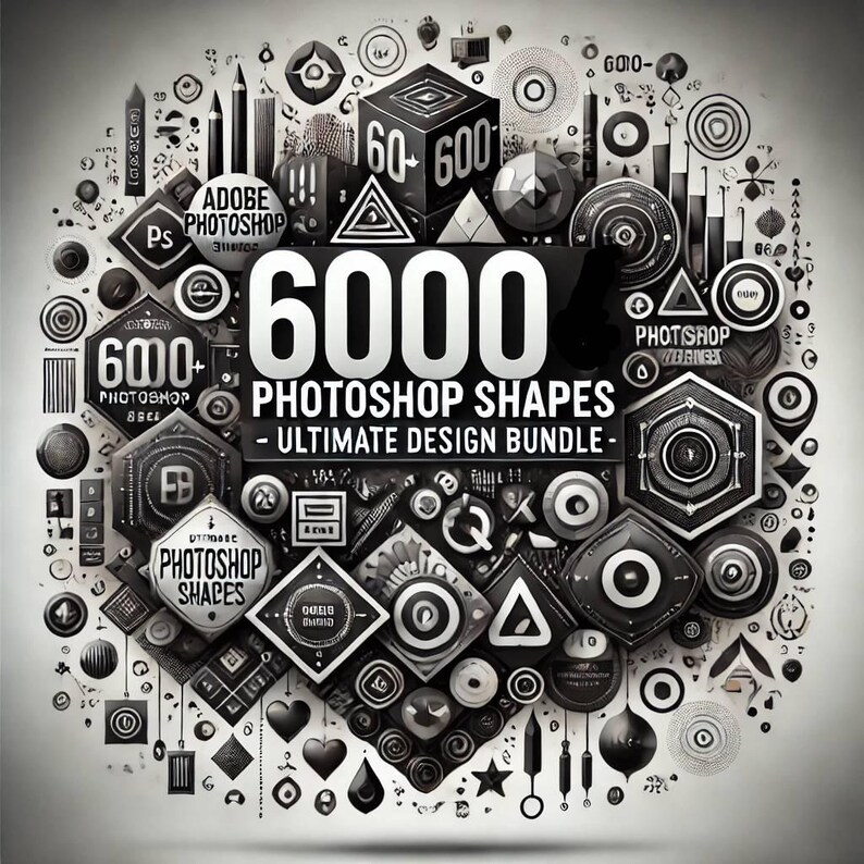6,000 High-quality Adobe Photoshop Shapes – Ultimate Collection for ...