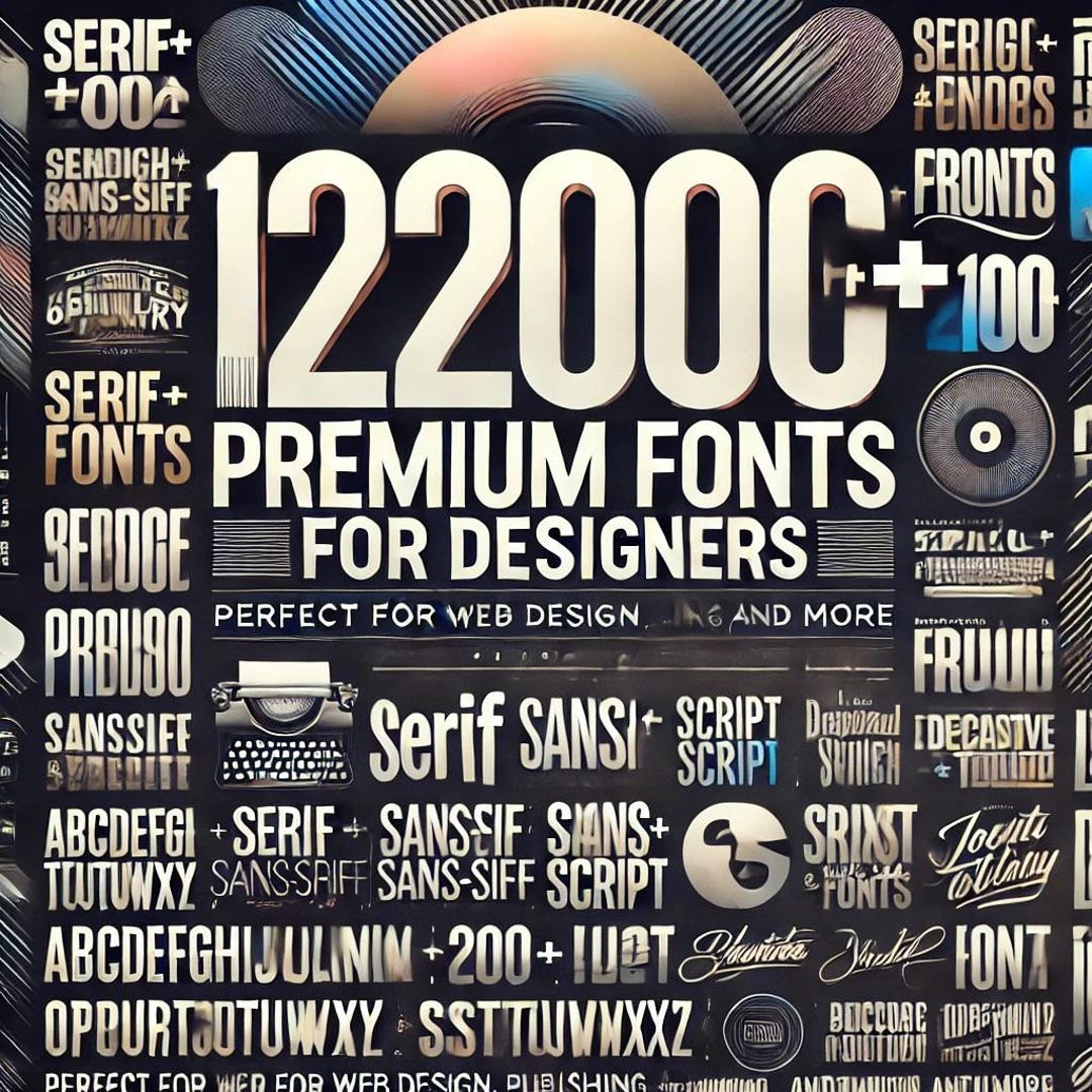 Massive Collection of Over 120K Premium Fonts for All Your Creative ...