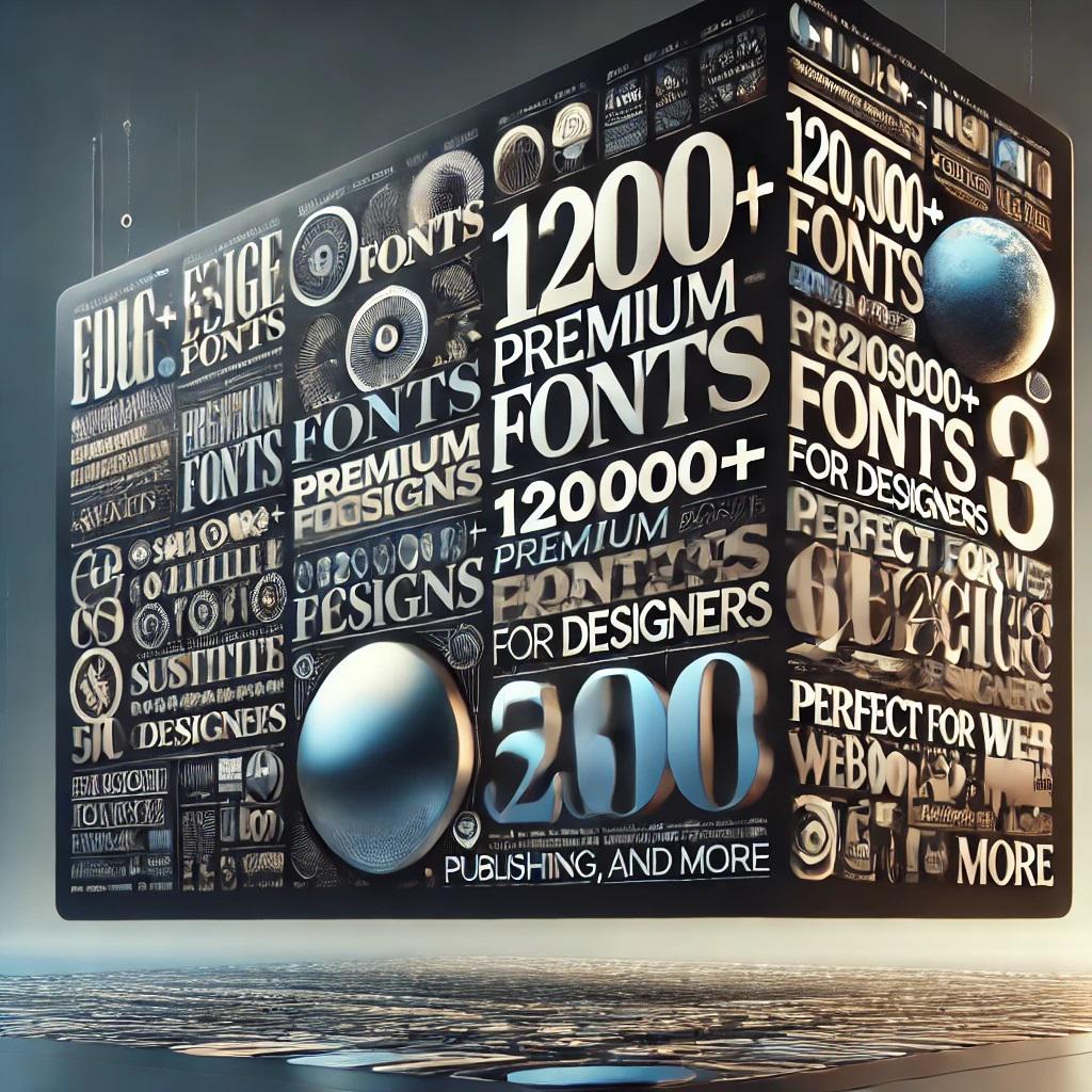 Massive Collection of Over 120K Premium Fonts for All Your Creative ...