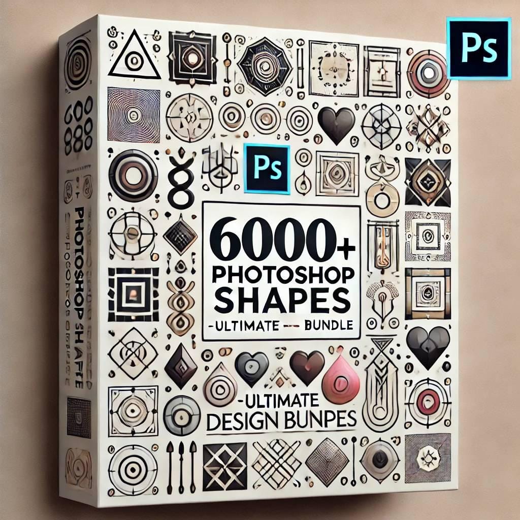 6,000 High-quality Adobe Photoshop Shapes – Ultimate Collection for ...