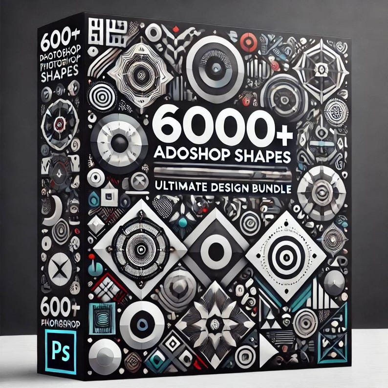 6000+ Photoshop Shapes: Ultimate Design Bundle (digital Download) - Etsy