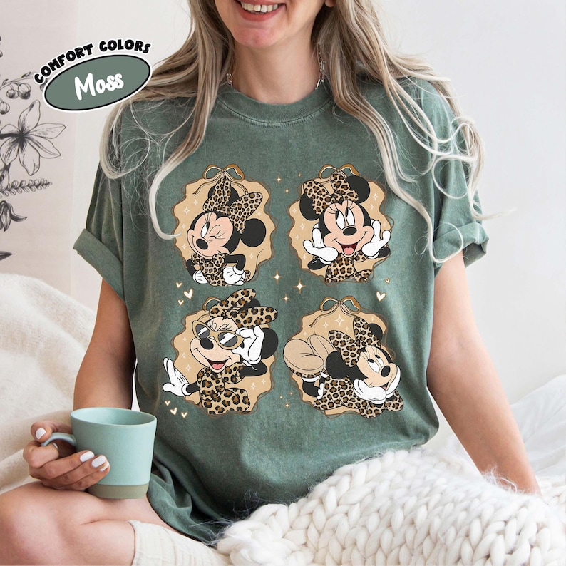 Vintage Safari Minnie Mouse Shirt, Leopard Minnie Mouse Shirt, Disney ...