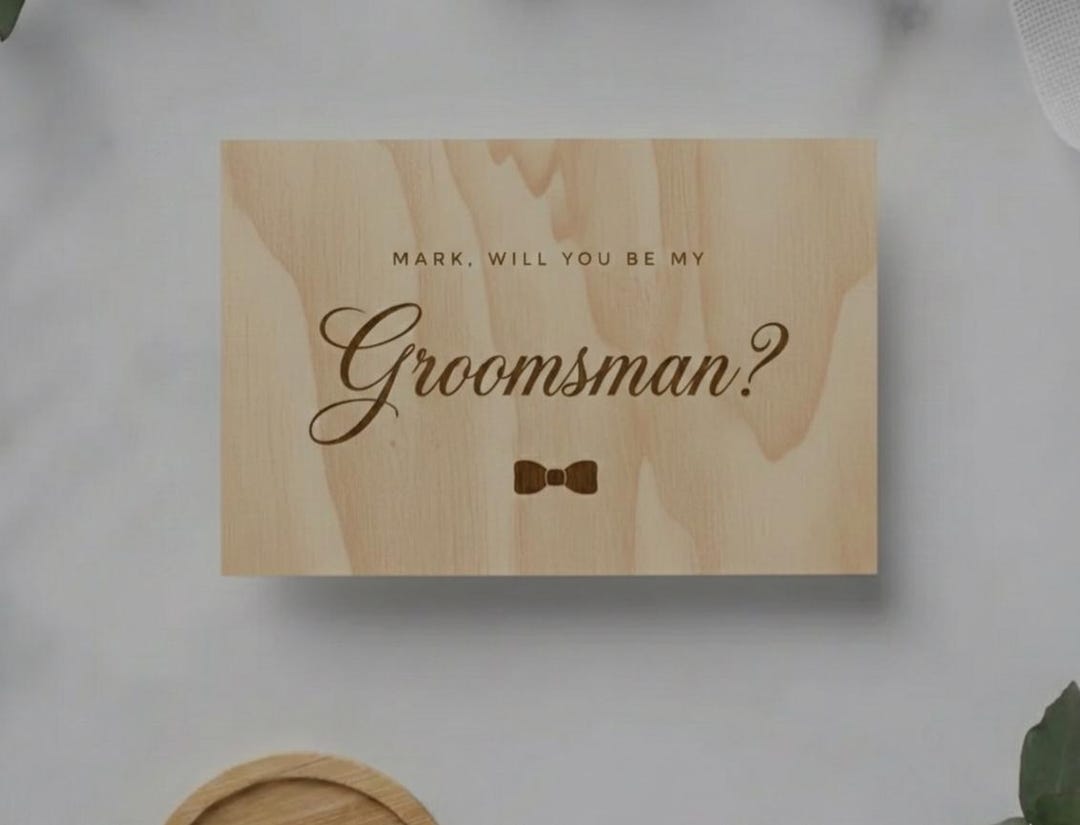 Personalized Groomsman Card – Foil Wedding Day Card, Custom Groomsmen ...
