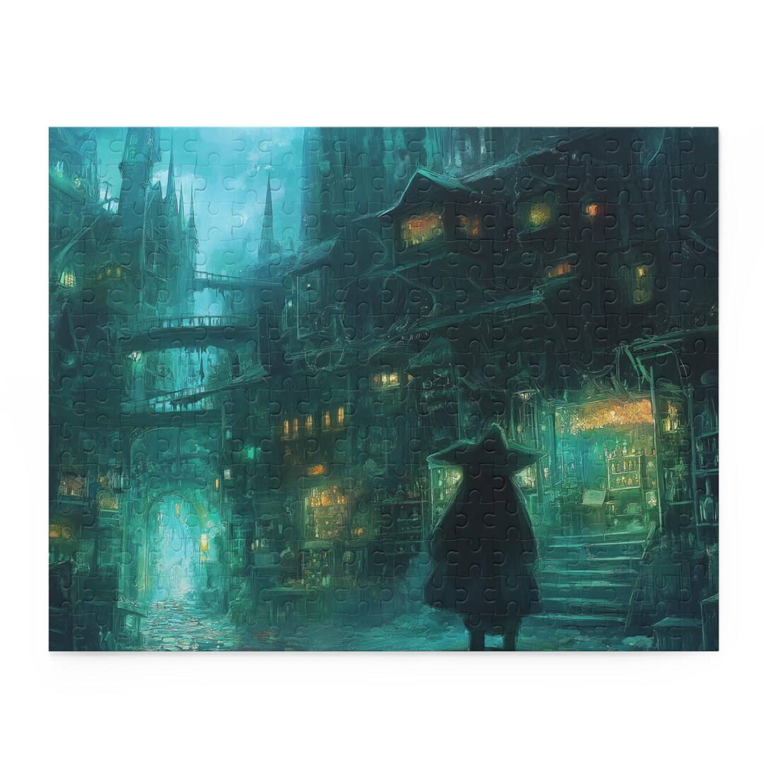 Fantasy Magical World Oil Painting Style Jigsaw Puzzle, 120 252 500 ...