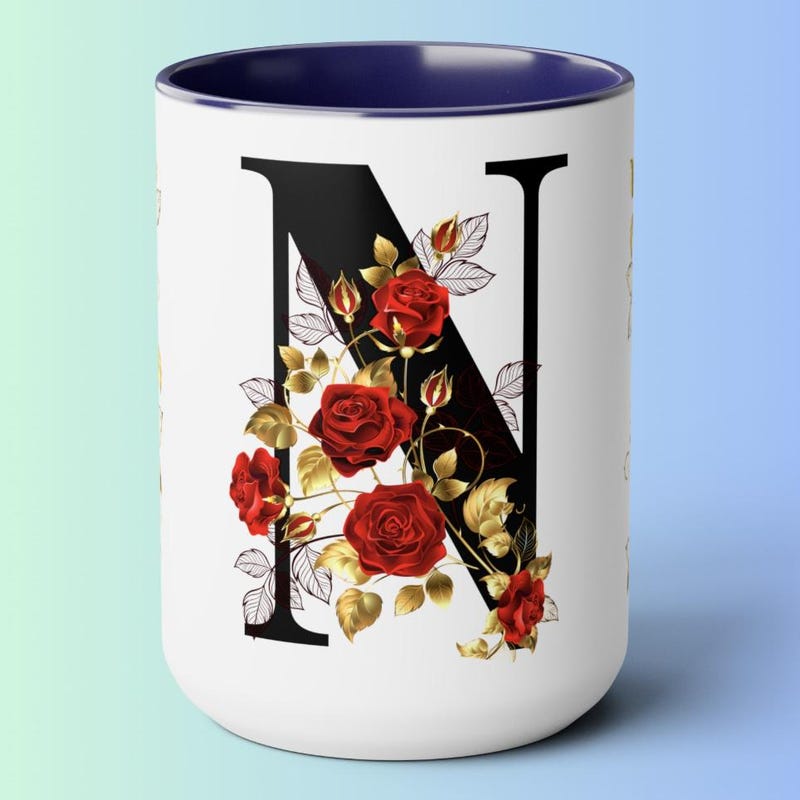 Letter N Coffee Mugs - Etsy