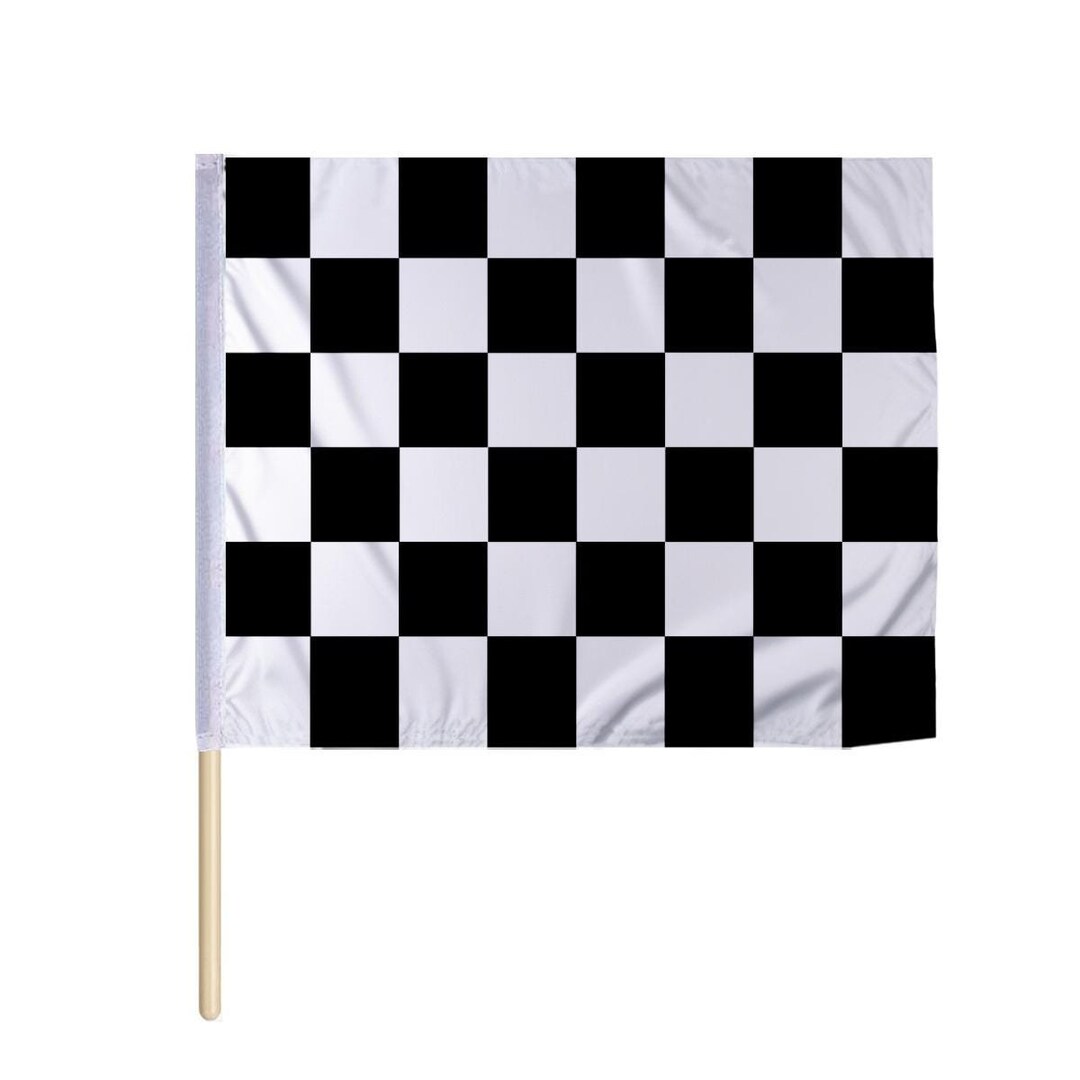 Iconic Black & White Checkered Racing Flag – Speedway Trackside Decor ...
