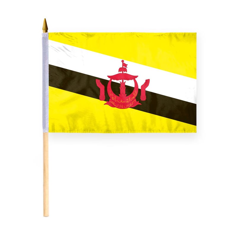 Brunei National Flag: Vibrant 200D Nylon With Brass Grommets - Etsy