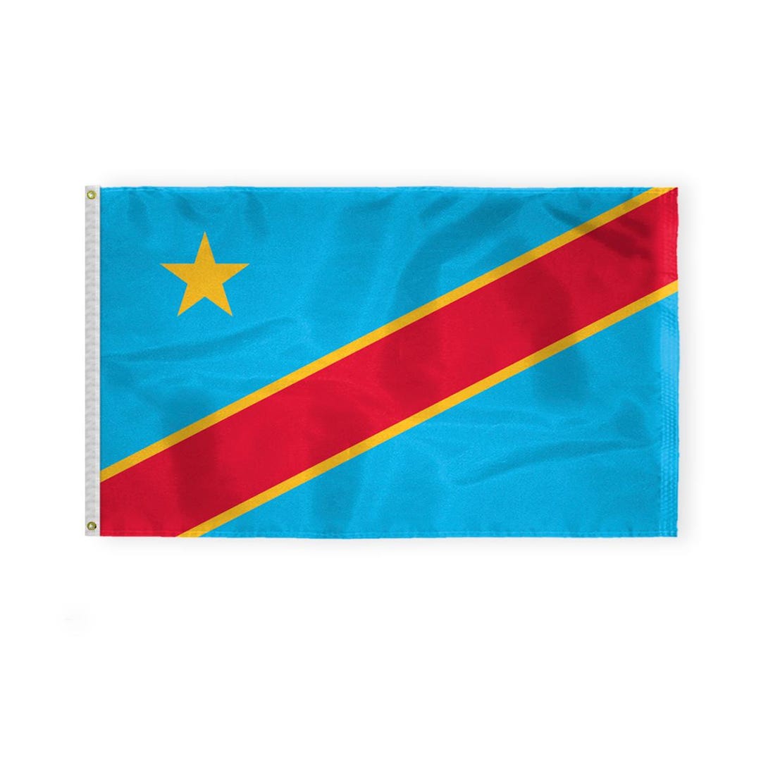 DRC Congo Flag: Nylon Congolese National Flag With Grommets - Etsy