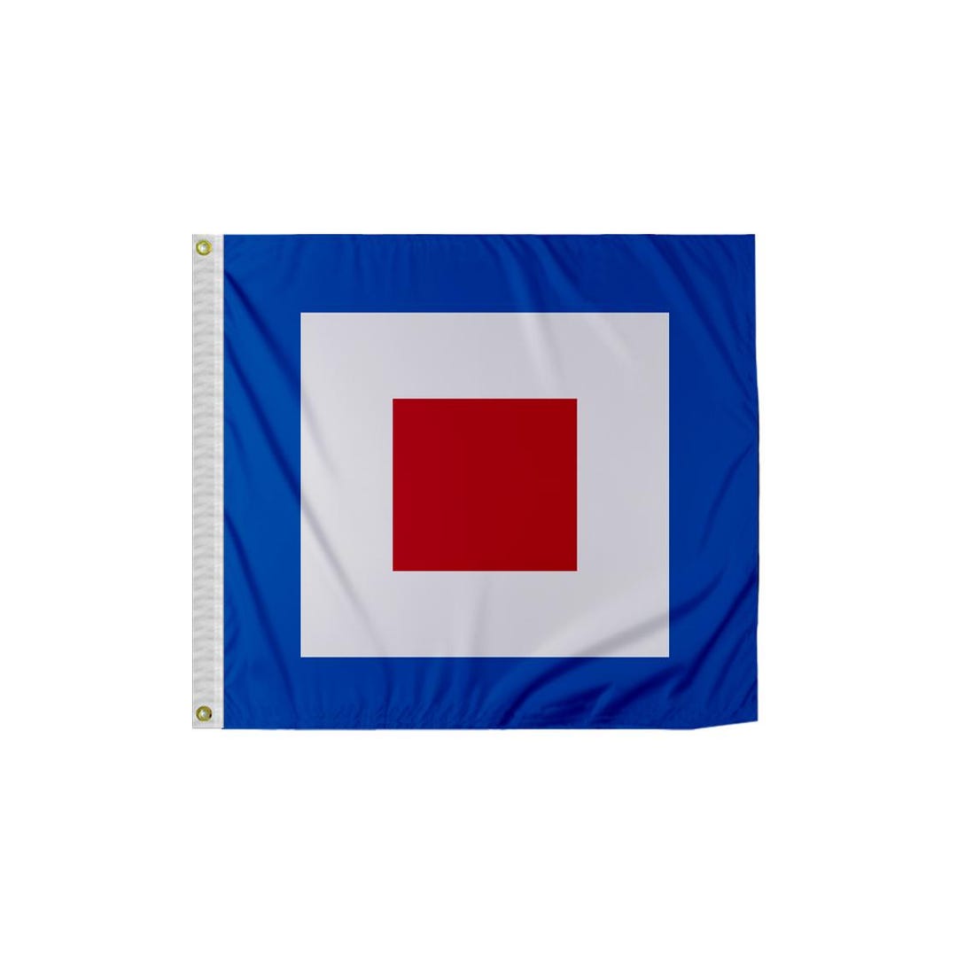 Whiskey Code W Marine Signal Flags Nylon 200D Home Ship Vessel Nautical ...