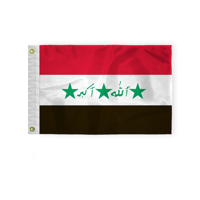 Iraq Old 2004 Flag 200D Nylon With Brass Grommets, Iraqi Flag Banner ...
