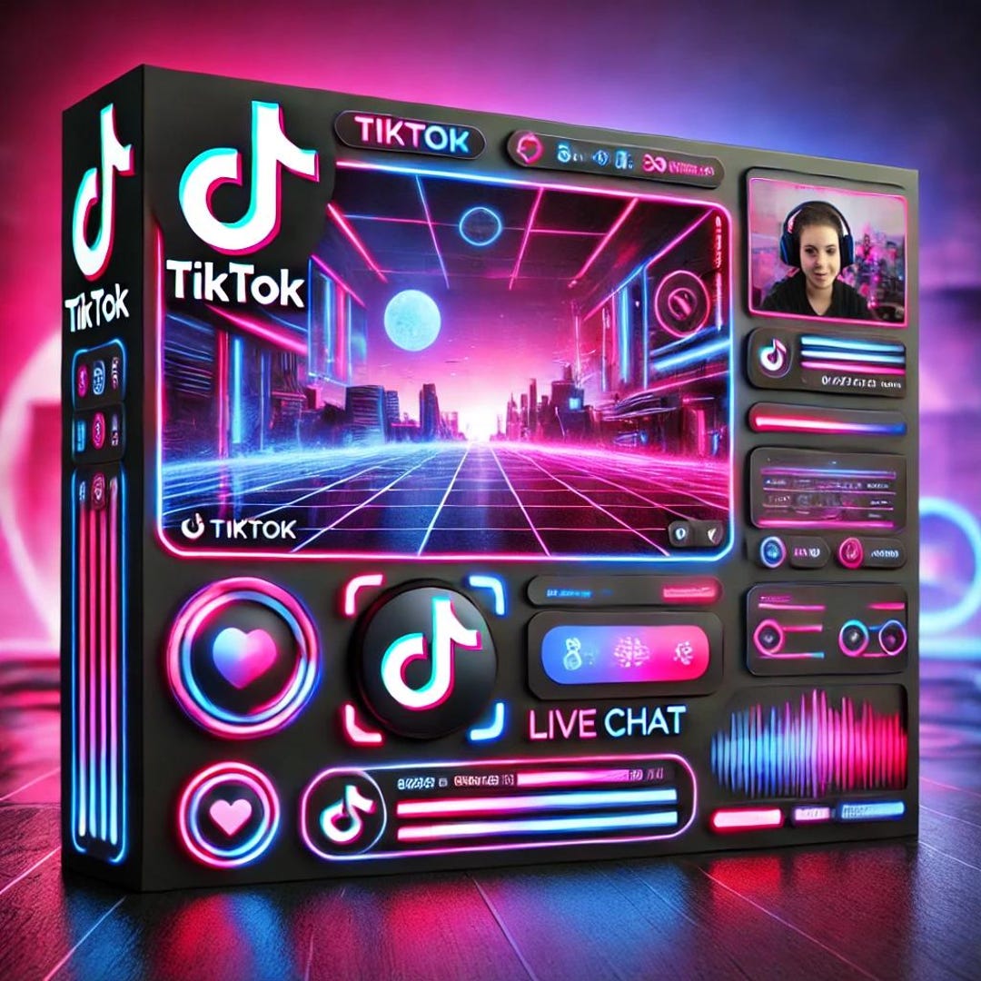 Tiktok Gaming Overlay Pack Customizable Stream Alerts & Borders - Etsy