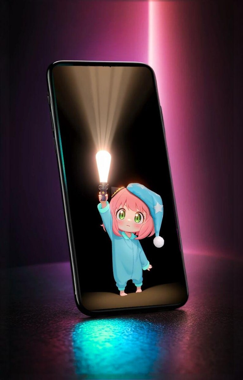 Anya Chibi Flashlight 4k Live Wallpaper - Etsy