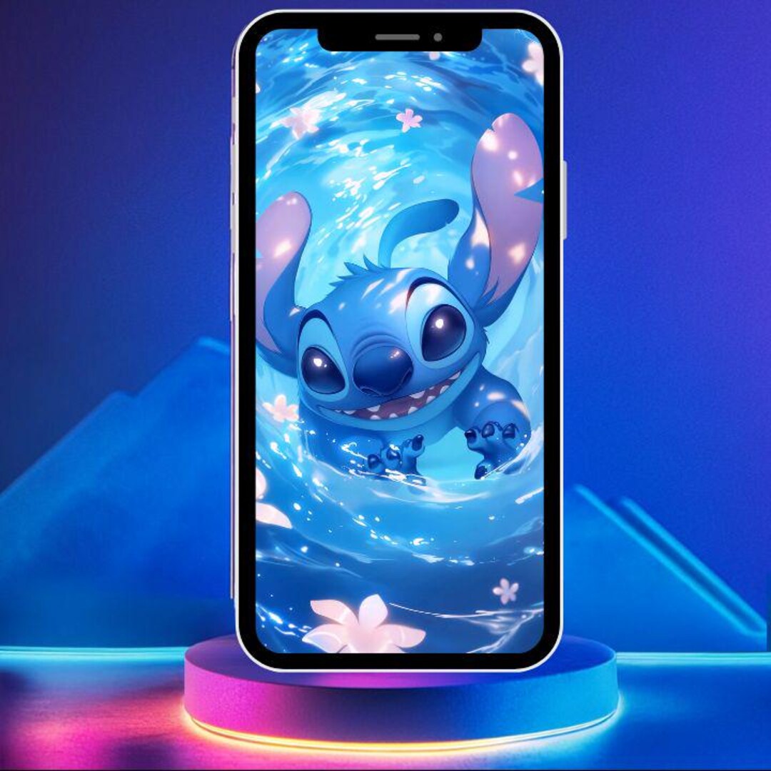 Cute Stitch Swimming 4k Live Wallpapers Android-ios - Etsy