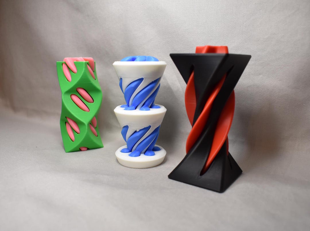 Spiral Helix Fidget Trio: Twist, Spin, Soothe, and Relax! - Etsy