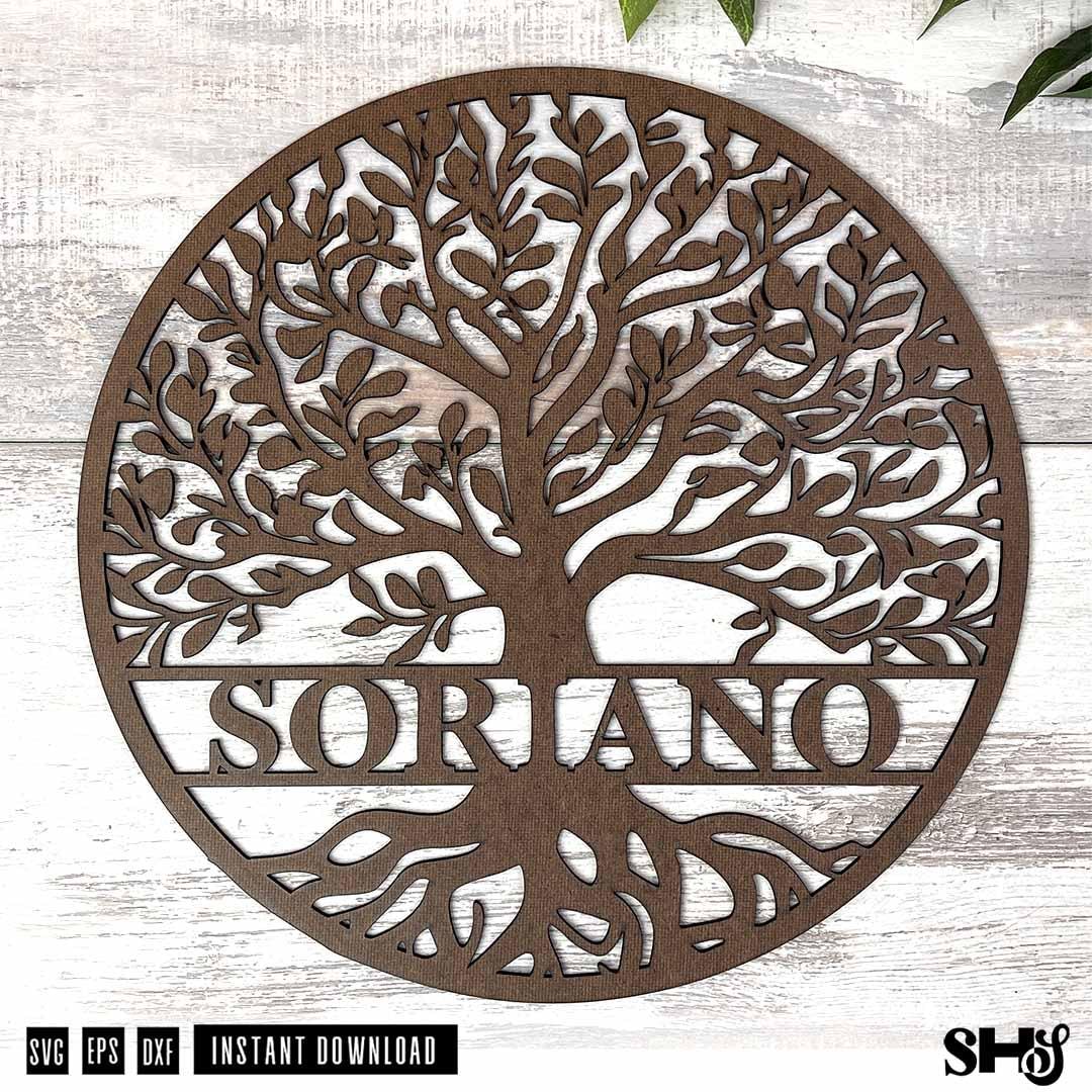 Tree of Life SVG Cut File | Tree of Life | Family Tree | Wall Art ...