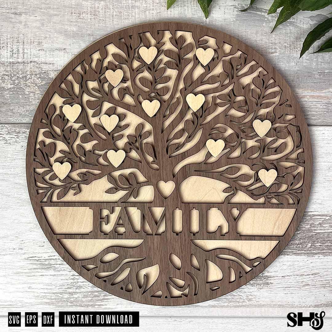 Tree of Life SVG Cut File | Tree of Life | Family Tree | Wall Art ...