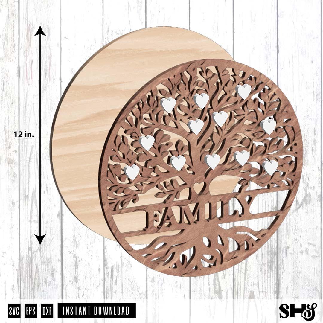 Tree of Life SVG Cut File | Tree of Life | Family Tree | Wall Art ...