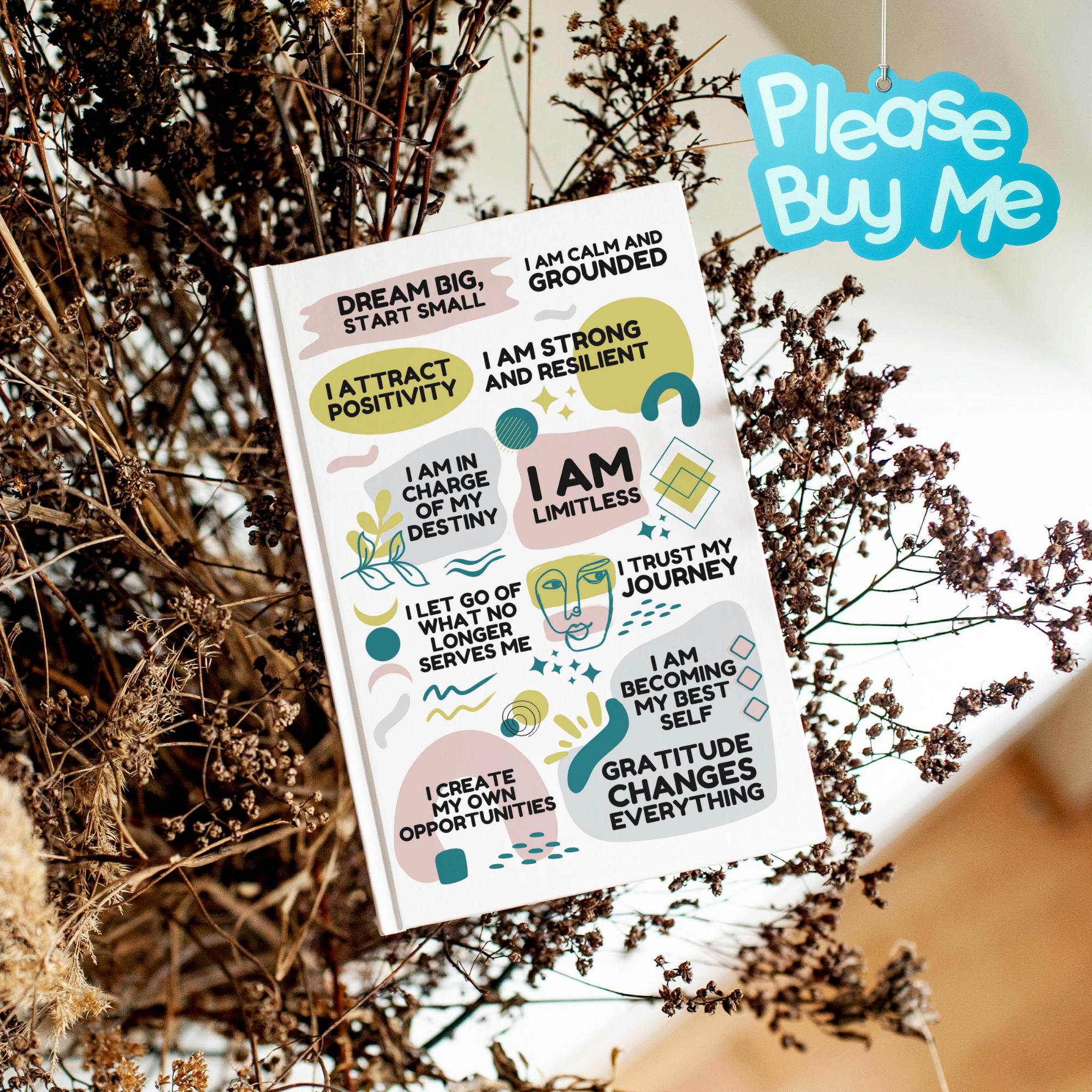 Positive Affirmation Journal, Diary Notebook, Manifestation Journal ...