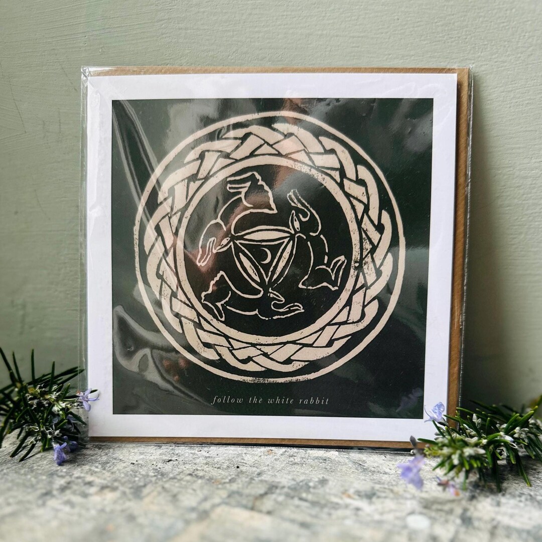 Rabbit Trinity Art Print - Celtic Knot Hare Symbol - Etsy