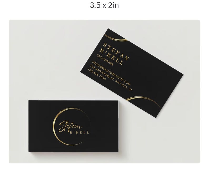 Custom Made Business Cards - Etsy