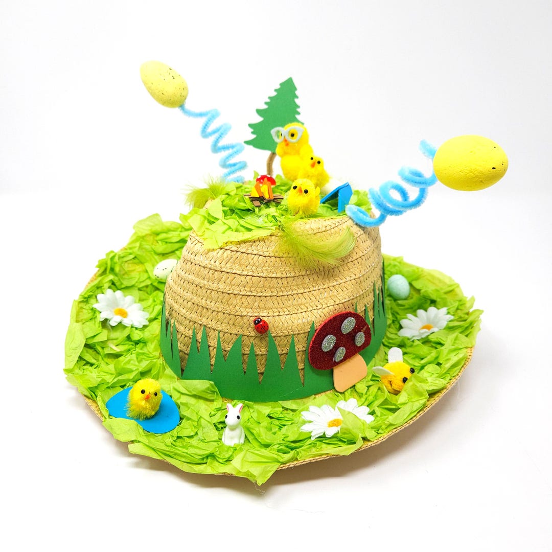Handmade Boys Cowboy Easter Bonnet, Family Campfire Easter Chick Family ...