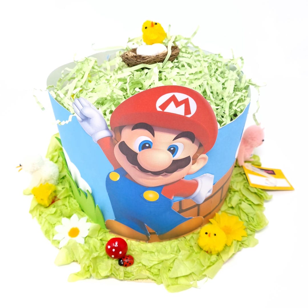 Handmade Decorated Mario Luigi Easter Bonnet Hat - Easter Egg Hunt ...