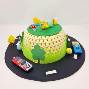 DIY Make Your Own Race Car Easter Bonnet Hat Kit Easter Egg Hunt Party ...