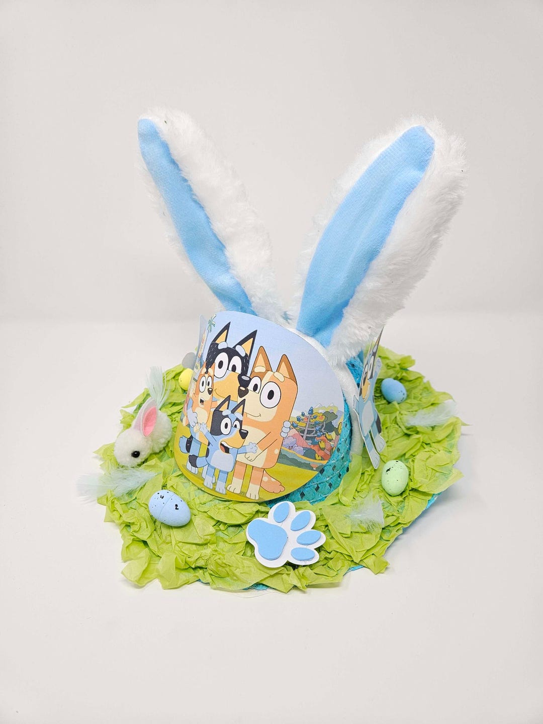 DIY Make Your Own Bluey Easter Bonnet Hat Craft Kit Easter Egg Hunt ...