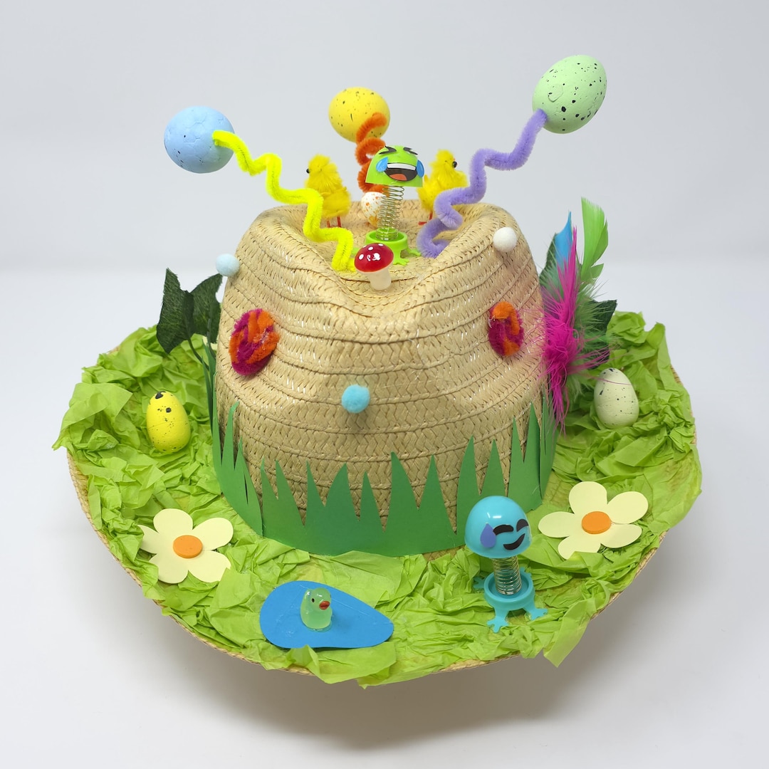 DIY Silly Spring Easter Bonnet Craft Kit - Make Your Own Easter Hat - Etsy