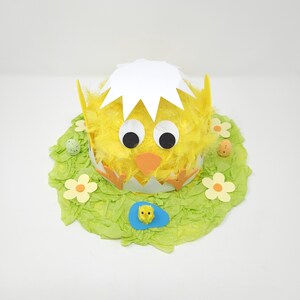 DIY Yellow Chick Easter Bonnet Craft Kit - Make Your Own Easter Hat ...