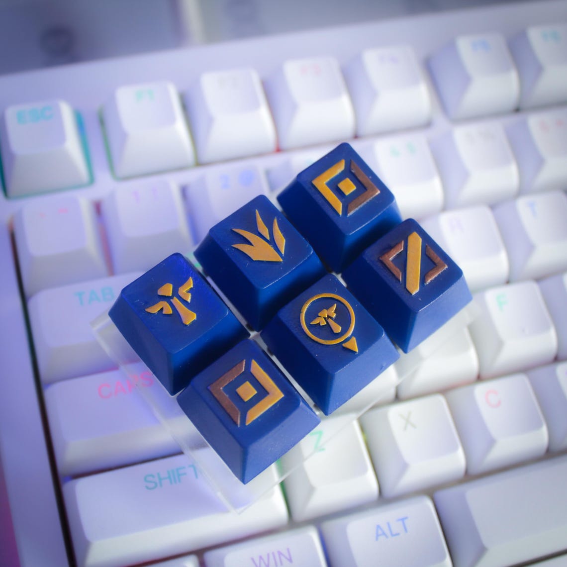 3D Printed League of Legends Keycap Set Unpainted Gray Custom ...