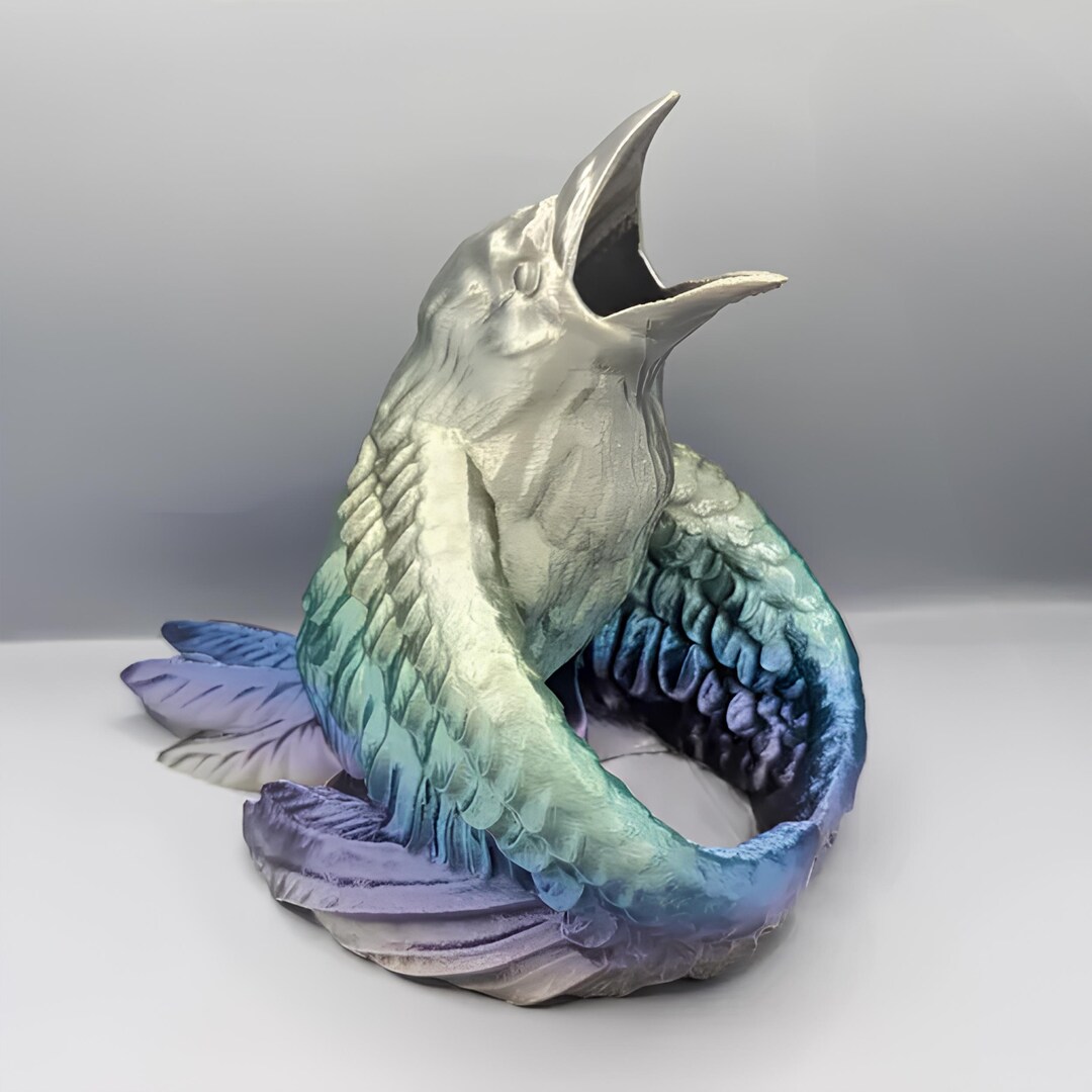 3D Printed Raven Dice Tower Unique Dice Shuffler, Fantasy Tabletop ...