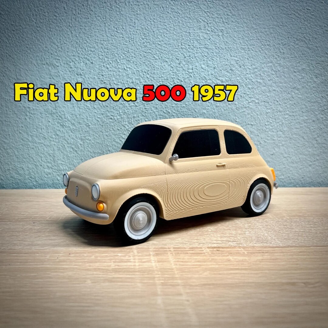 3D Printed 1:20 Scale Fiat Nuova 500 1957 Model Iconic Italian Classic ...
