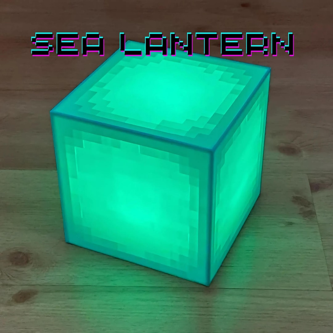 Sea Lantern Desk Lamp 3D Printed Ocean-themed Light, Unique Coastal ...