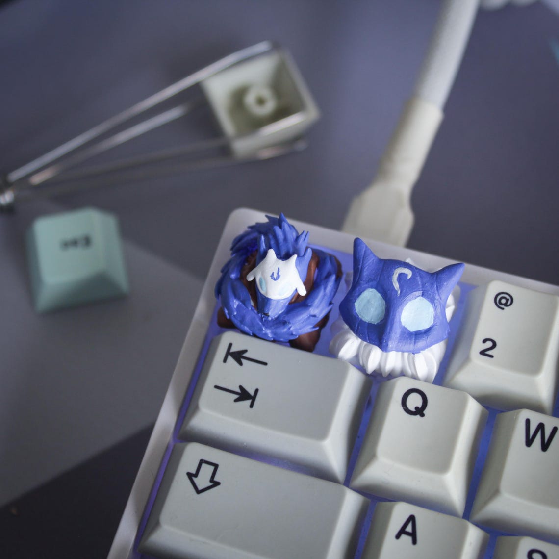 3D Printed League of Legends Keycap Set Unpainted Gray Custom ...