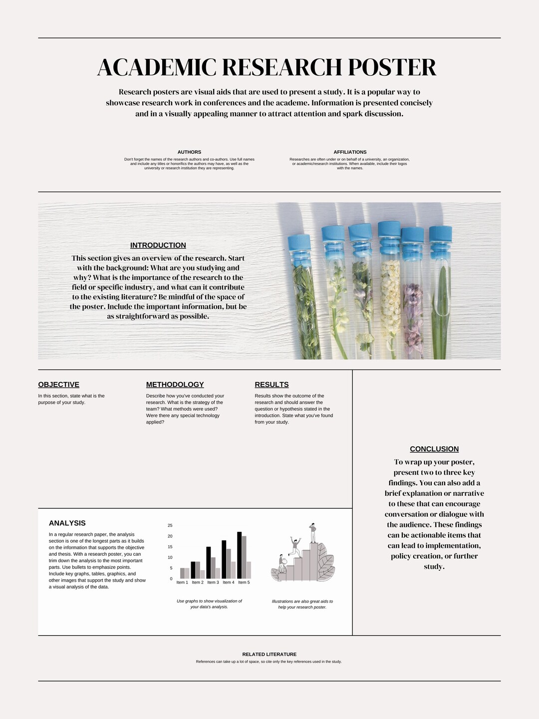 Research Poster Template: Showcase Your Research - Etsy