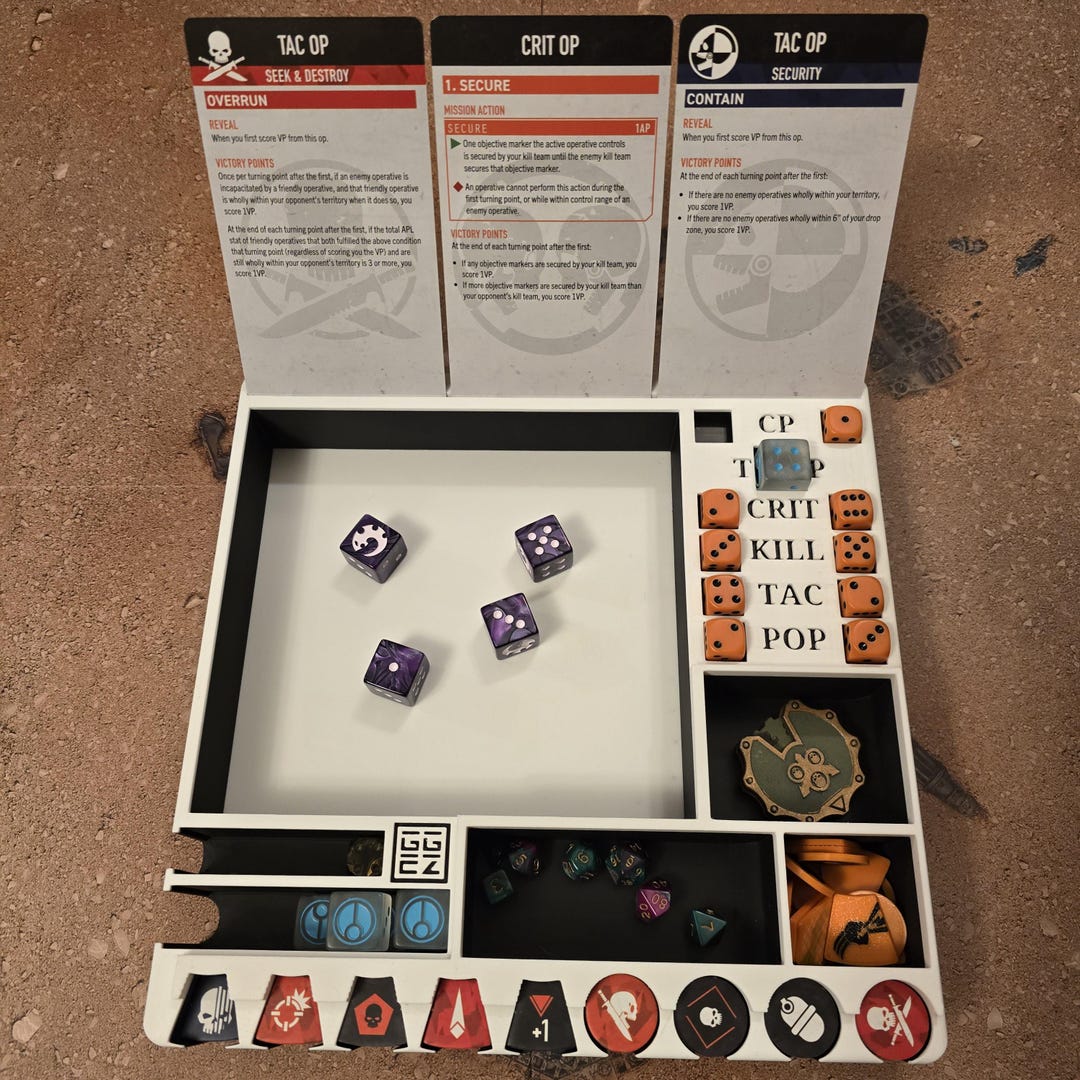 GGEZ Kill Team Equipment, Cards, Dice & Token Box to Fit in 4L Really ...