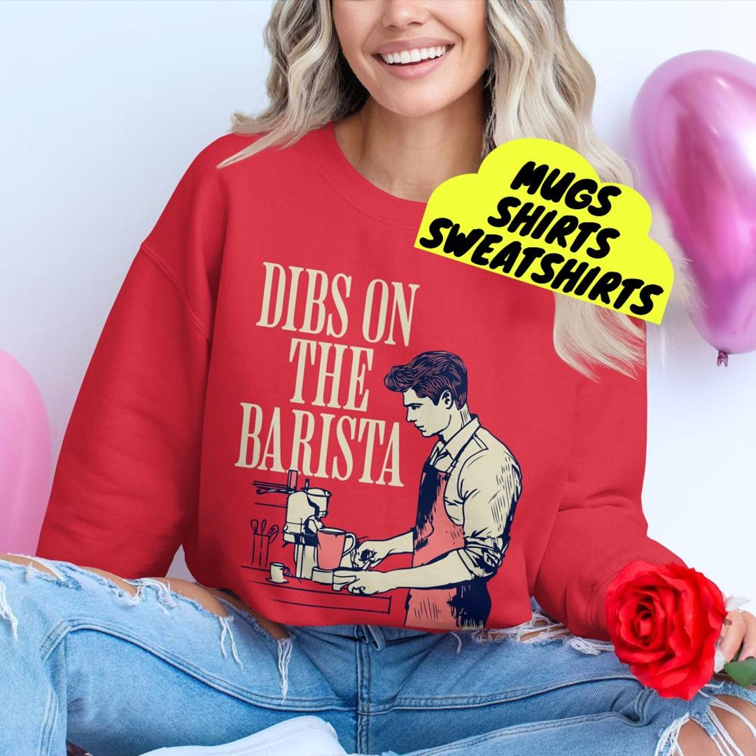 Dibs on the Barista Shirt, Gift for Fitness Gym Wife Mom, Funny Party ...